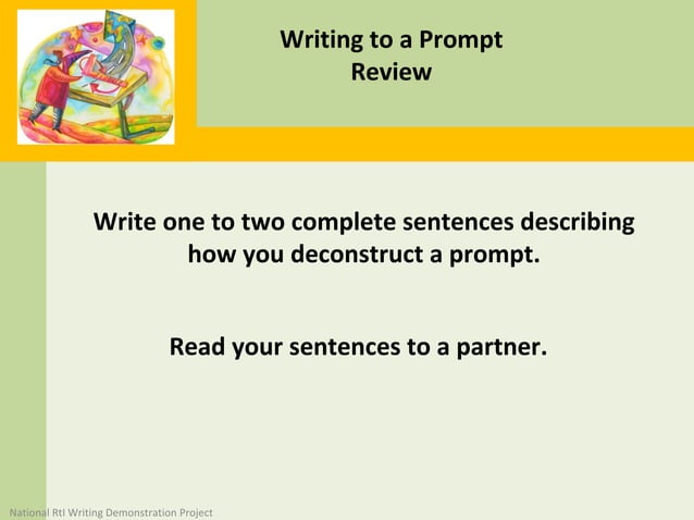 Deconstructing a prompt | PPT | Resume Writing and Advice | Job Search