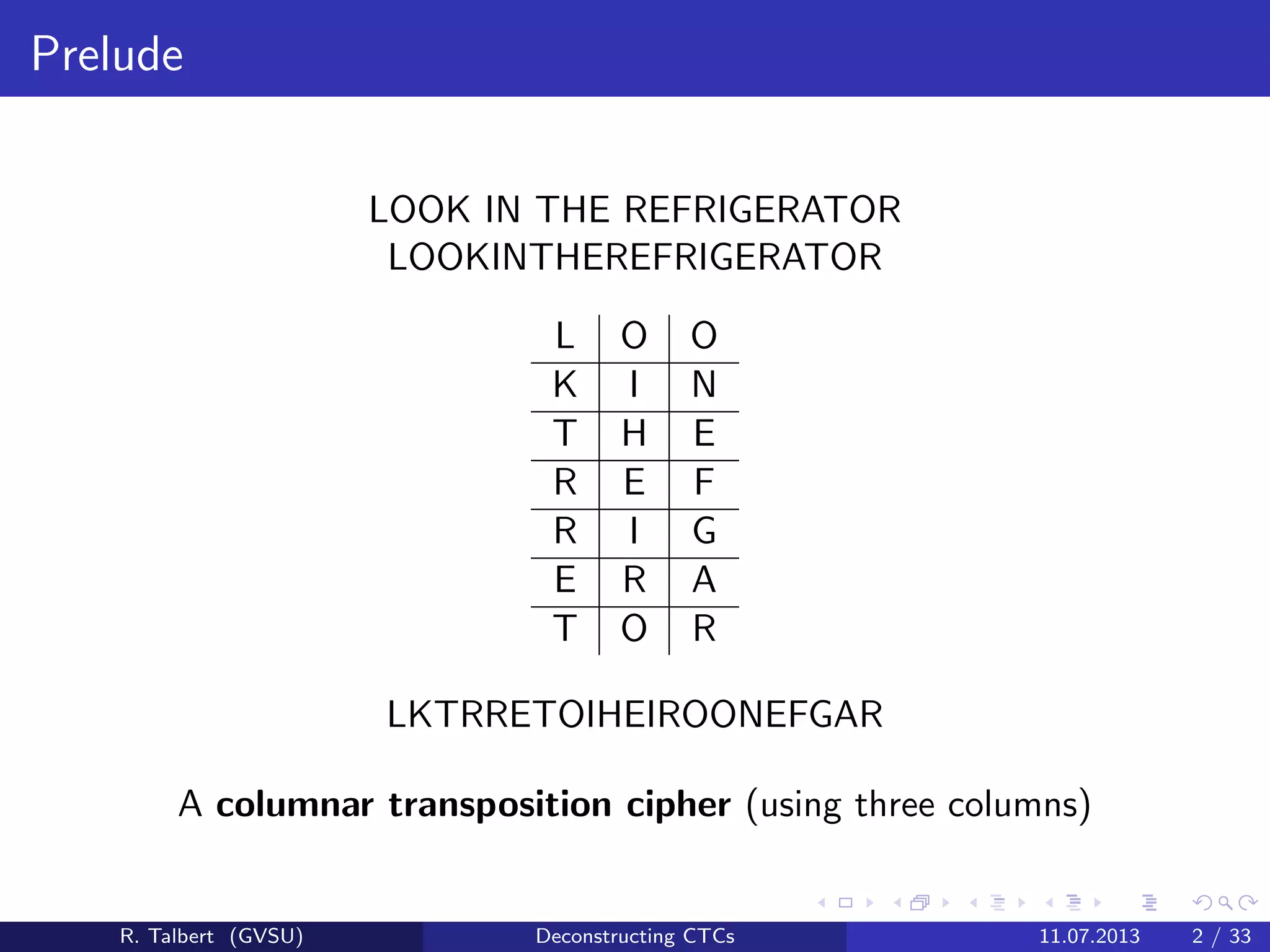 Deconstructing Columnar Transposition Ciphers | PDF