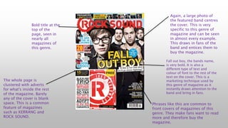 Deconstructing current pop punk magazines | PPTX