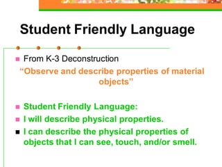 Deconstructing Standards Learning Targets | PDF