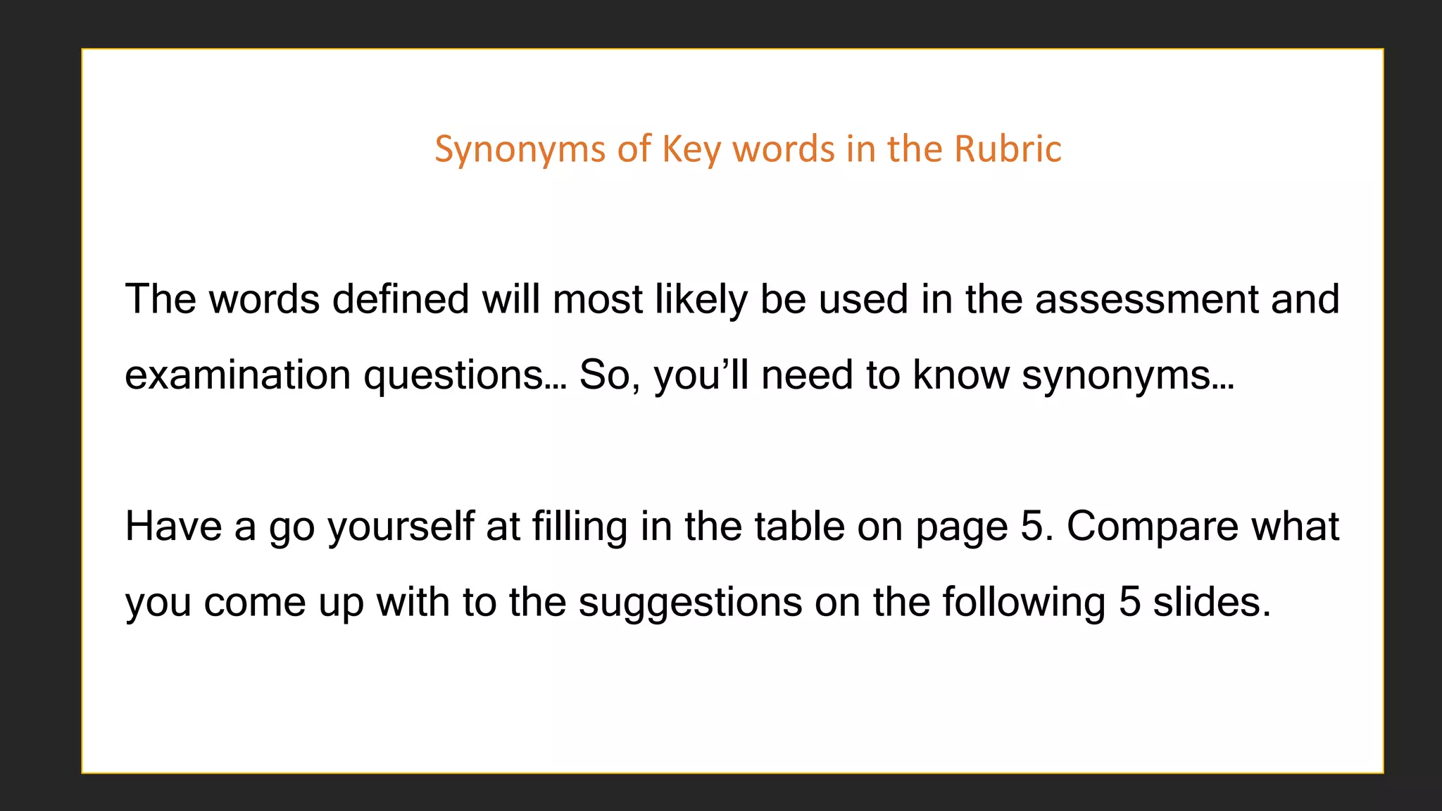 Deconstructing the common module rubric | PPTX