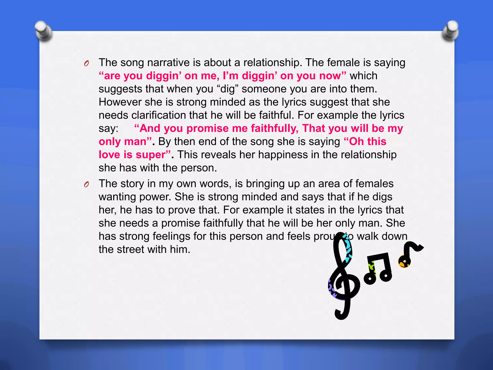 Deconstructing meaning of song | PPTX