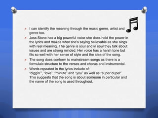 Deconstructing meaning of song | PPT