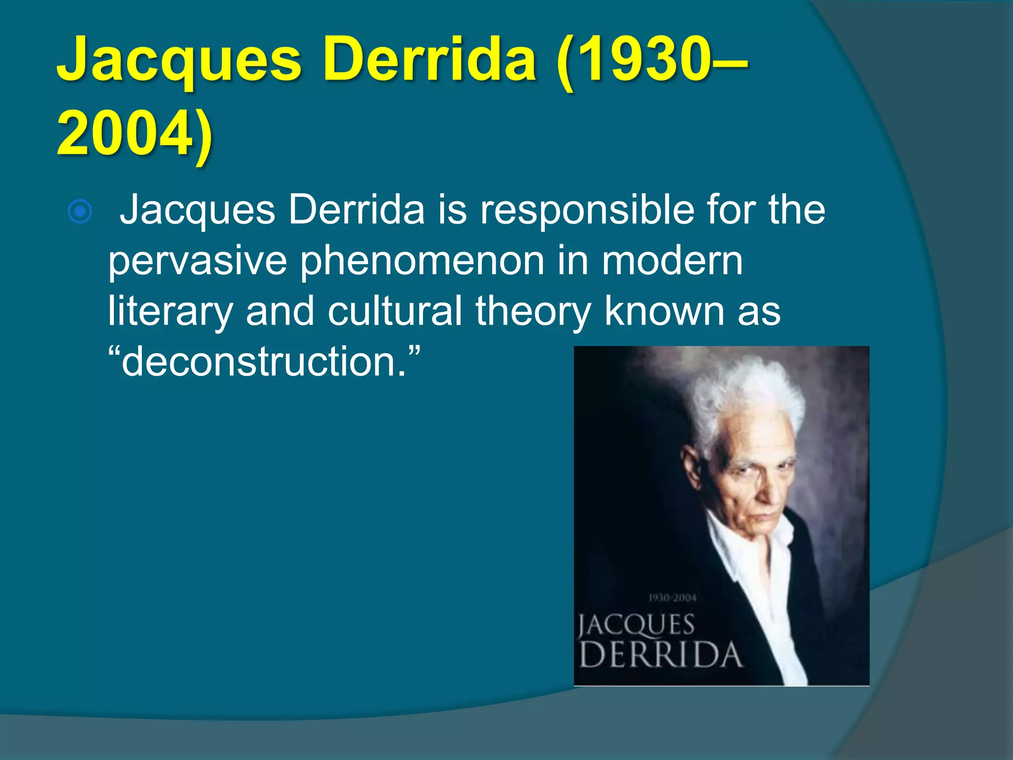 Deconstruction | PPTX