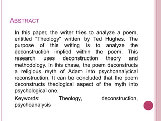 Deconstruction | PPT