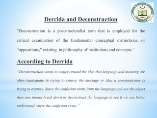 Deconstruction | PPTX