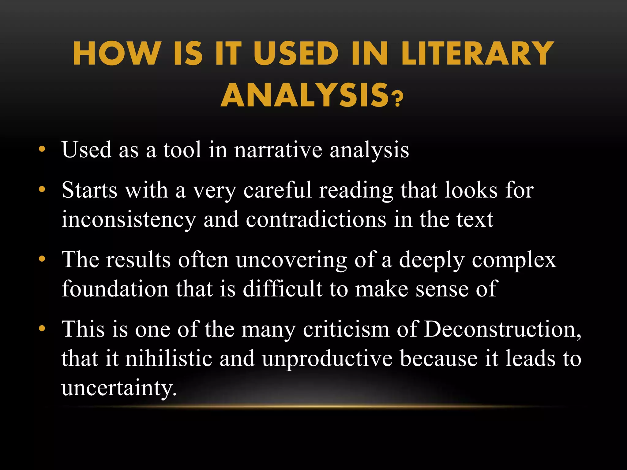 Deconstruction Approach | PPTX