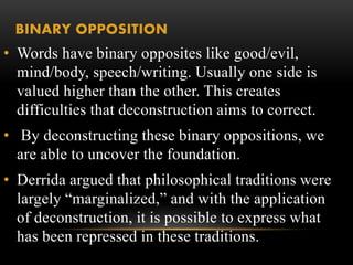 Deconstruction Approach | PPTX