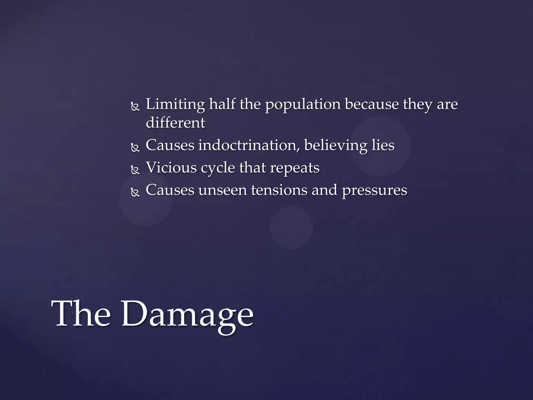 Deconstruction of gender roles in society | PPT