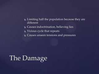 Deconstruction of gender roles in society | PPT