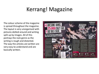 Deconstruction of kerrang! magazine | PPT