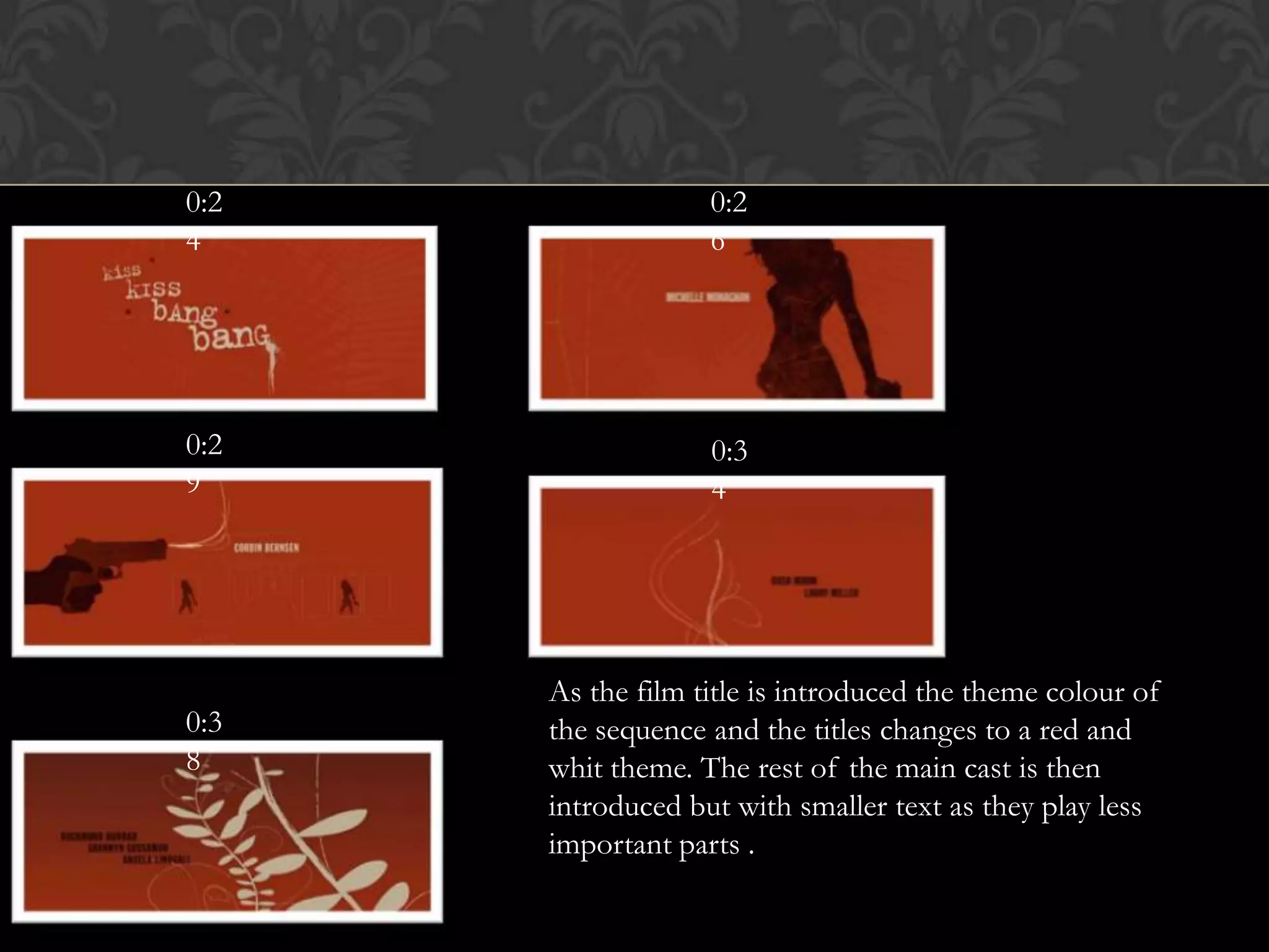 Deconstruction of titles, kiss kiss bang bang | PPTX