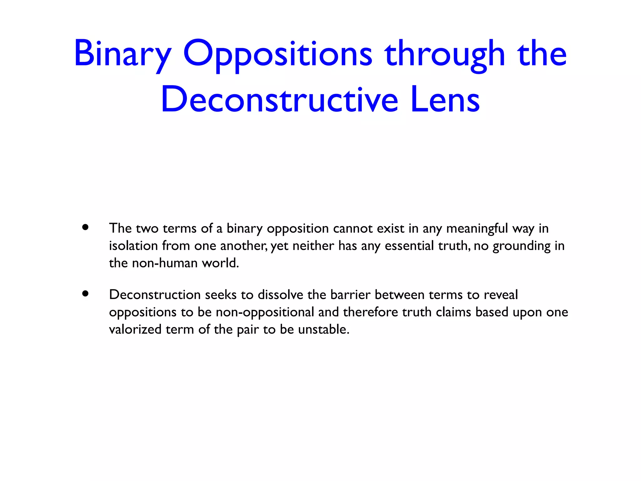 Deconstruction ppt | PPT