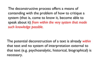 Deconstruction ppt | PPT