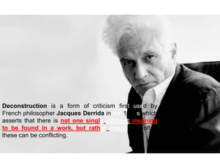 DECONSTRUCTION_ppt.ppt theory of architecture | PPT