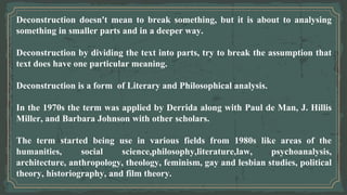 Deconstructive study of The Ramayana. | PPTX