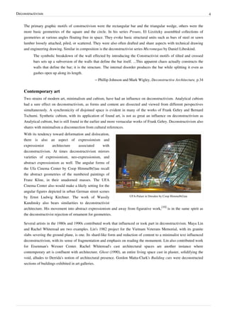 Deconstructivism | PDF