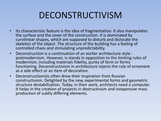 Deconstructivism | PPTX