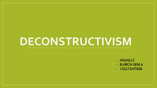 Deconstructivism | PDF