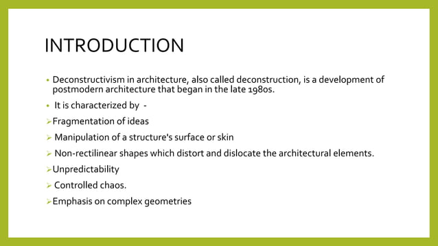 Deconstructivism | PDF