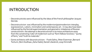 Deconstructivism | PDF