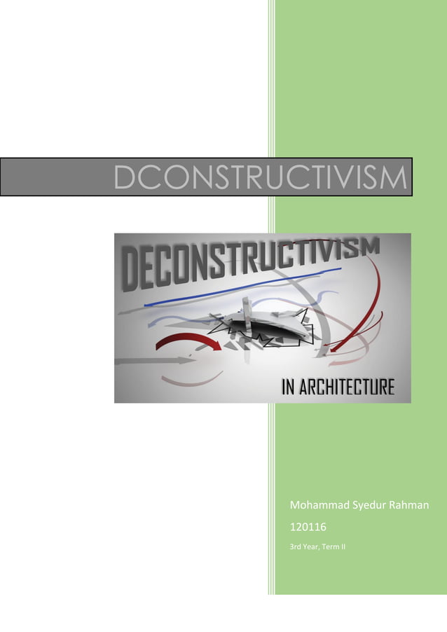 Deconstructivism in Architecture | PDF | Modern Art | Fine Art