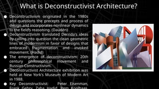 Deconstructivist Architecture_ An Architectural Reflection of Derrida’s ...