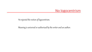 Deconstruction presentation | PPT