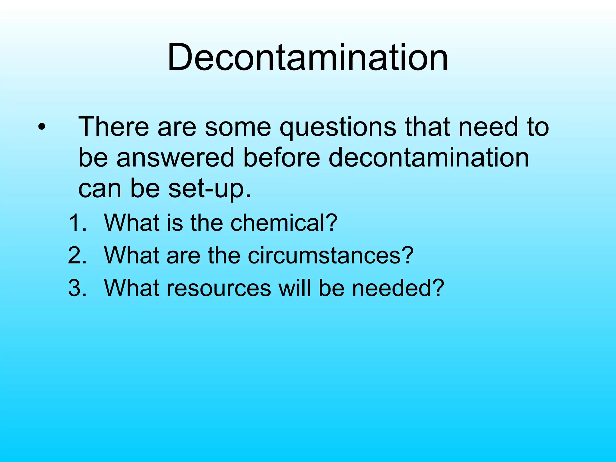 Decontamination | PPT