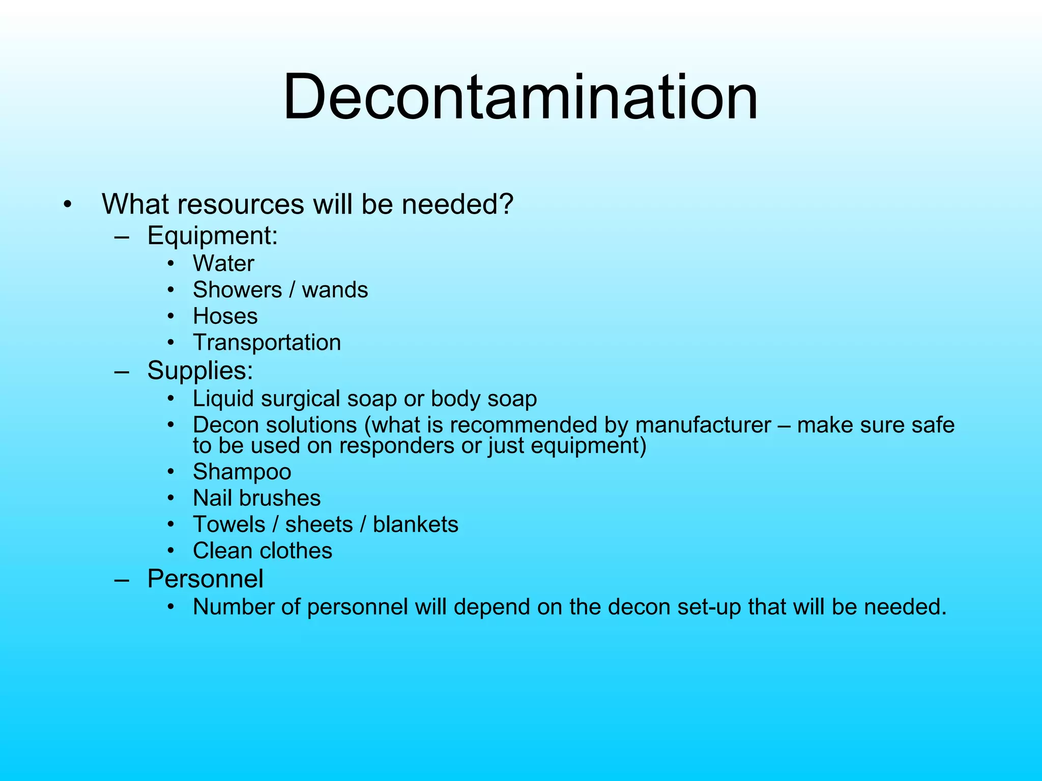 Decontamination | PPT