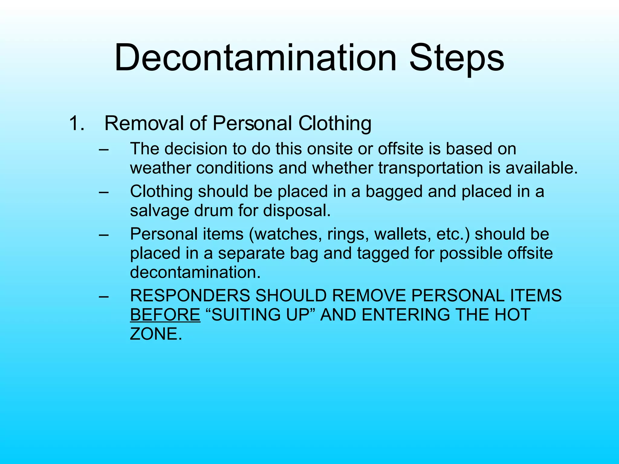 Decontamination | PPT