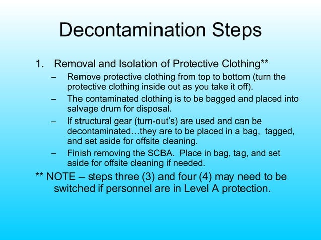 Decontamination | PPT | First Aid | Injuries