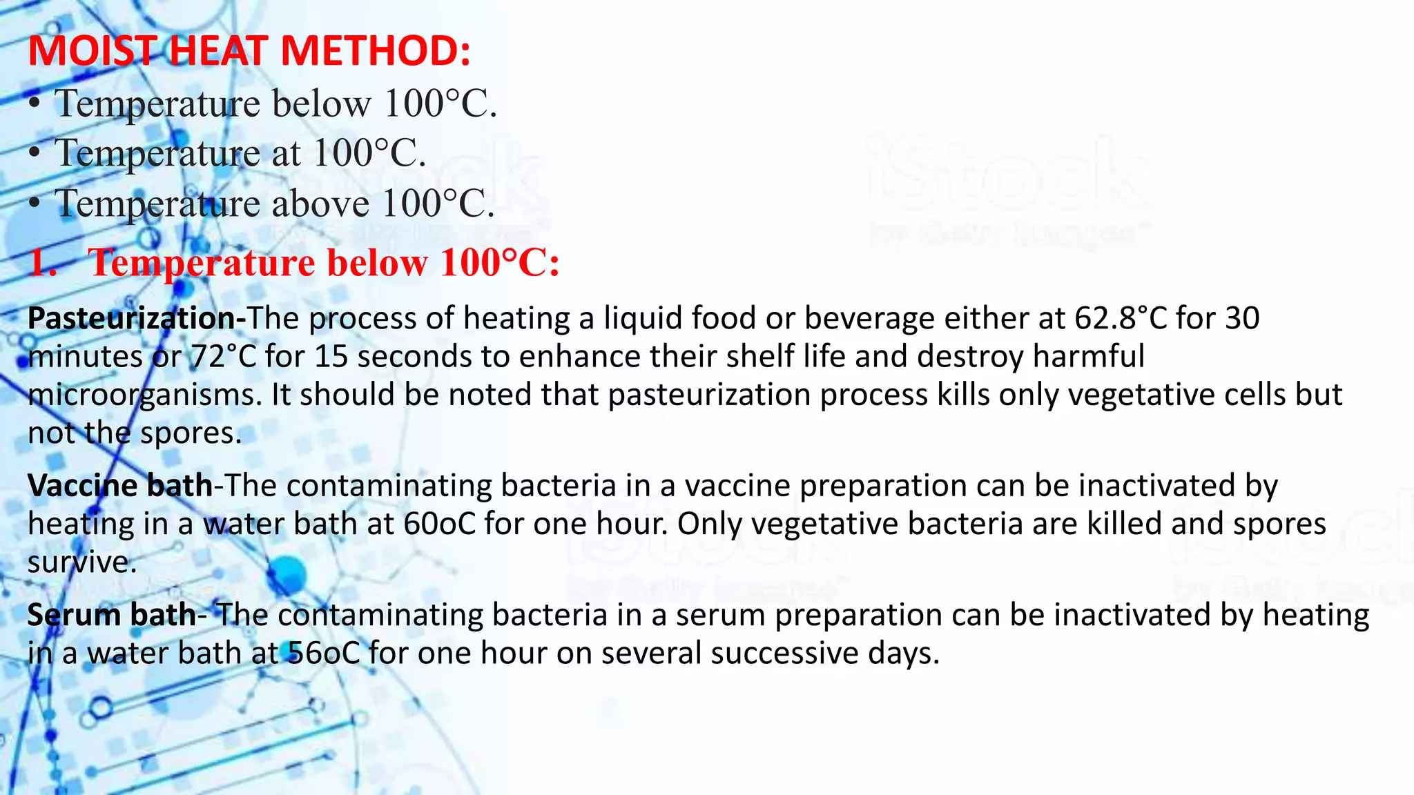 Decontamination, Disinfection and sterilisation | PPTX