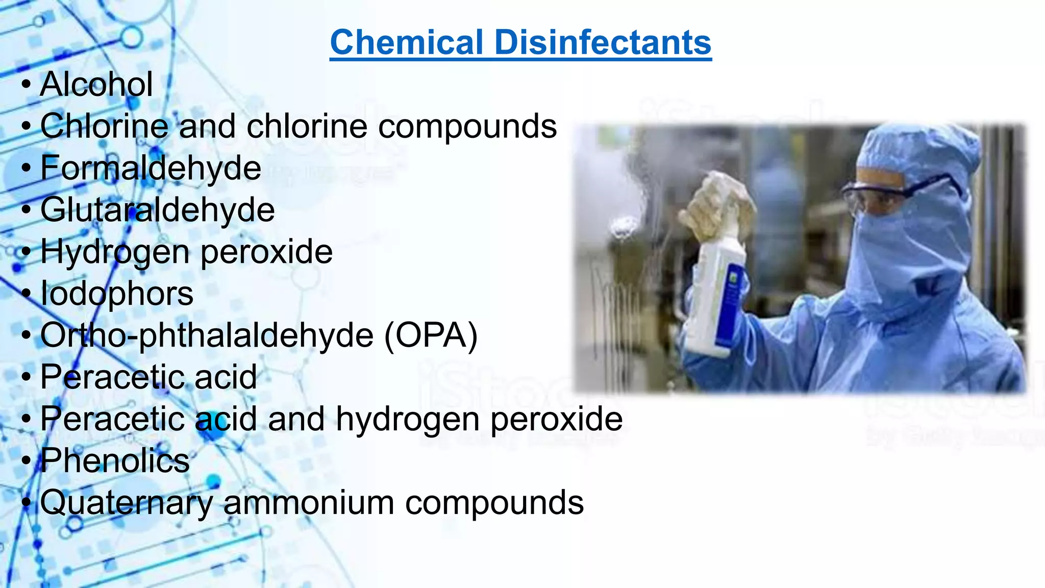 Decontamination, Disinfection and sterilisation | PPTX