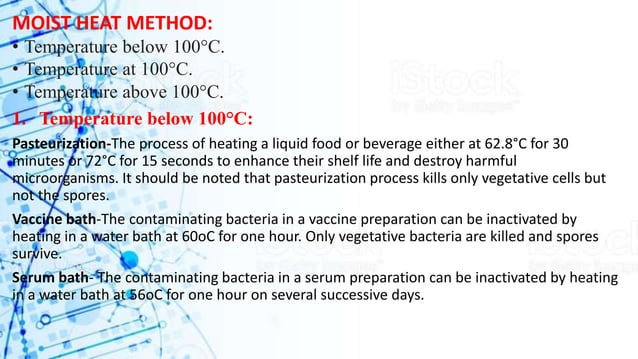Decontamination, Disinfection and sterilisation | PPTX | Infectious Diseases | Diseases and ...