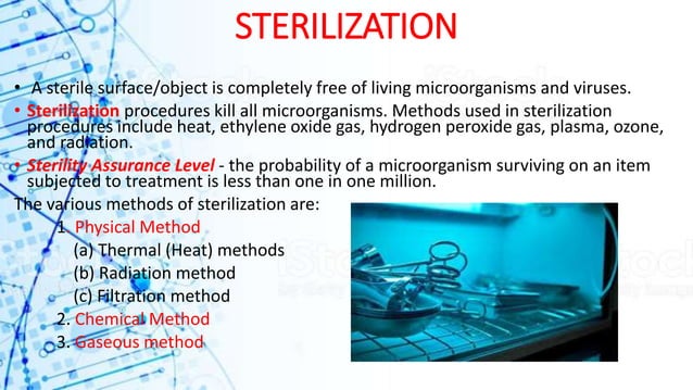 Decontamination, Disinfection and sterilisation | PPTX | Infectious Diseases | Diseases and ...