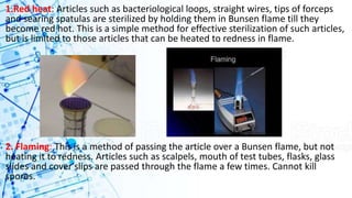 Decontamination, Disinfection and sterilisation | PPTX