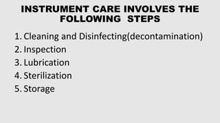 DECONTAMINATION AND Sterilization OF INSTRUMENTS.pptx