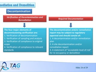 Decontamination _ Decommissioning .pptx- | PPTX