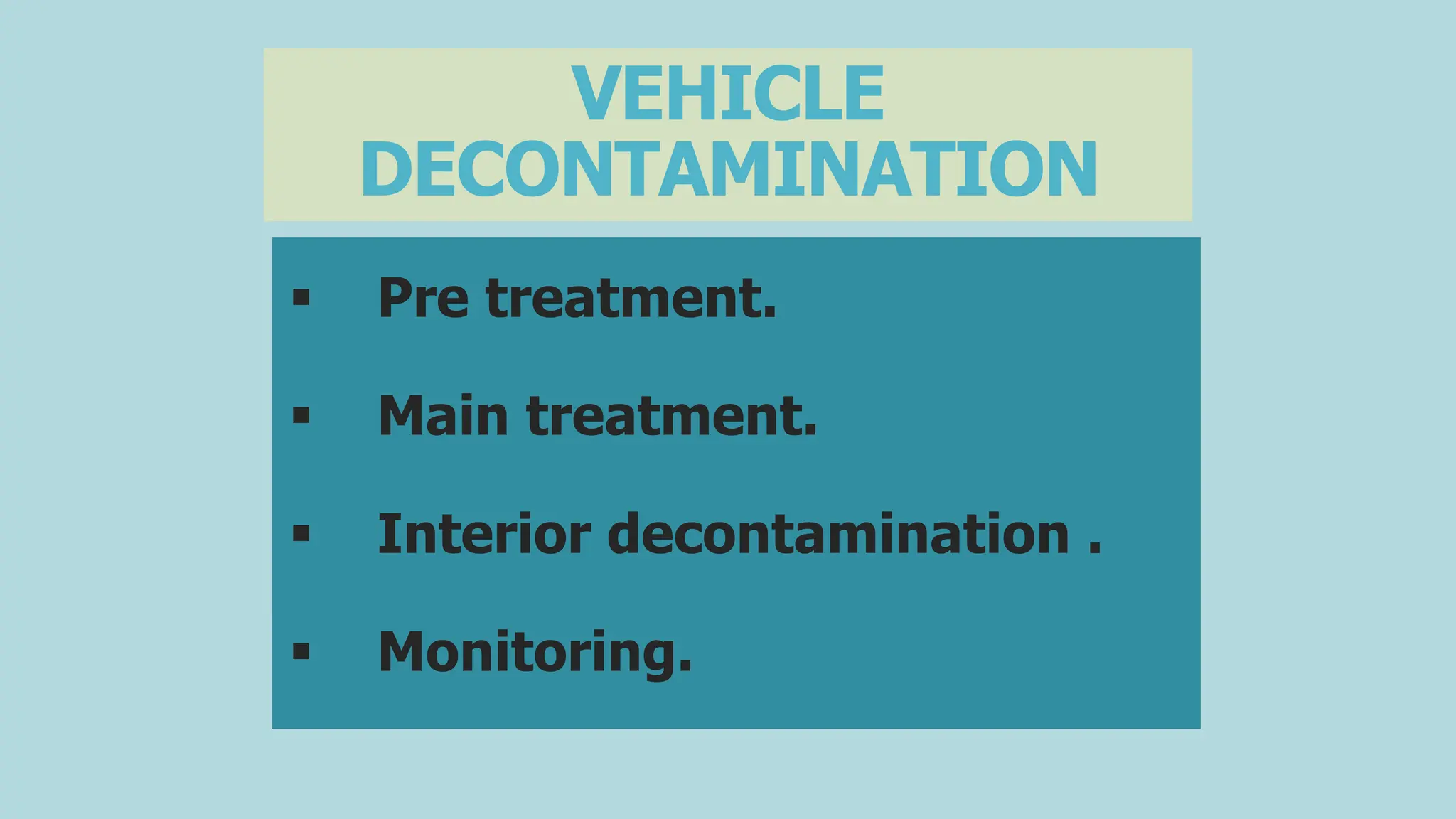 Decontamination Procedure Chemical emergency | PPT