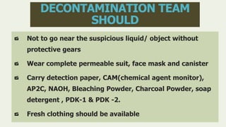 Decontamination Procedure Chemical emergency | PPT