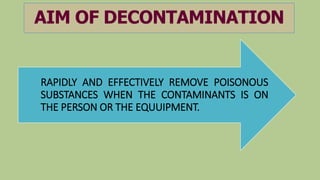 Decontamination Procedure Chemical emergency | PPT