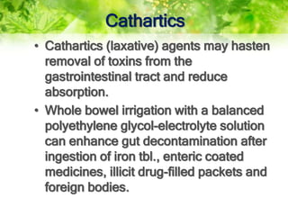 Decontamination, specific antidotes | PPSX