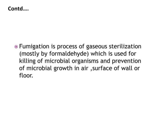 DECONTAMINATION UNIT & CONSTANT FUMIGATION UNIT.pptx | Oral care | Personal Care