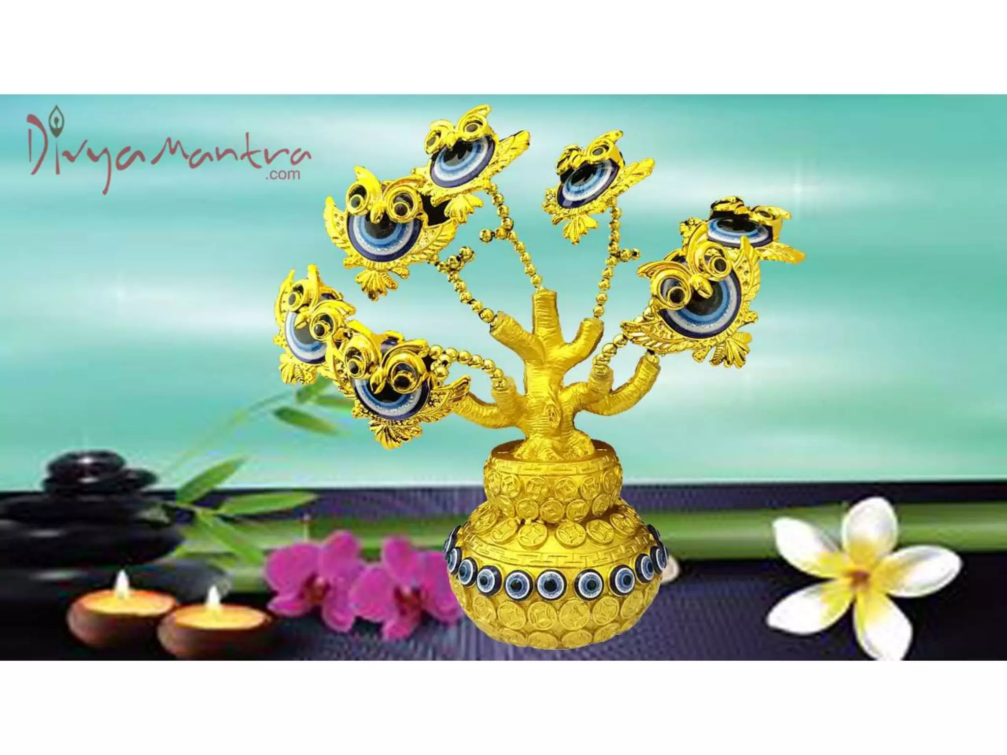 Decorative evil eye tree amulet for good luck charm | PPTX