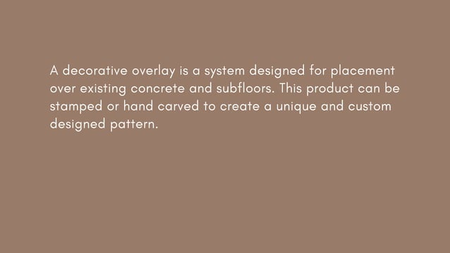 Decorative Overlay Installer in Albany NY | PPTX