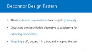 Decorator Design Pattern | PPT