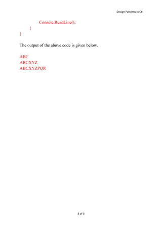 Decorator Design Pattern in C# | PDF