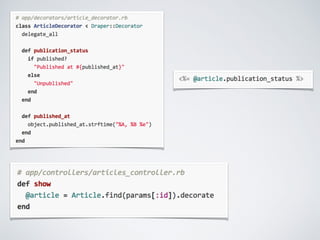 Decorator & Presenter Design Pattern | PDF