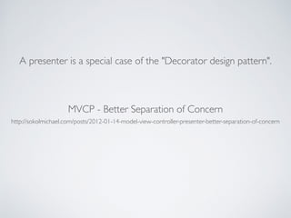 Decorator & Presenter Design Pattern | PDF